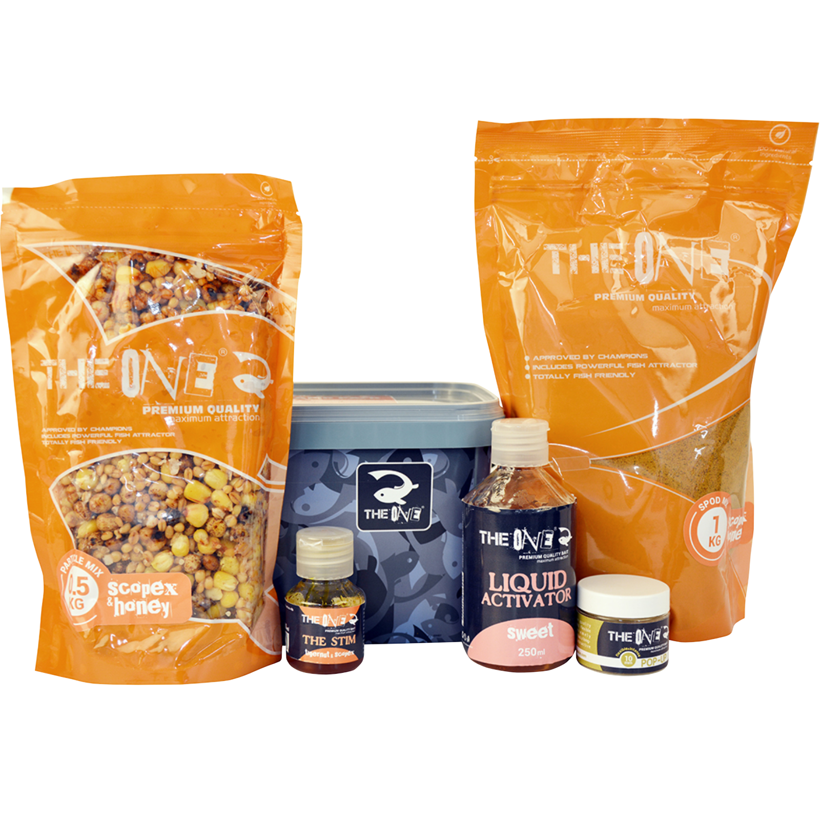 Carp bait set in a bucket | Erdbeer-Muscheln | 131340