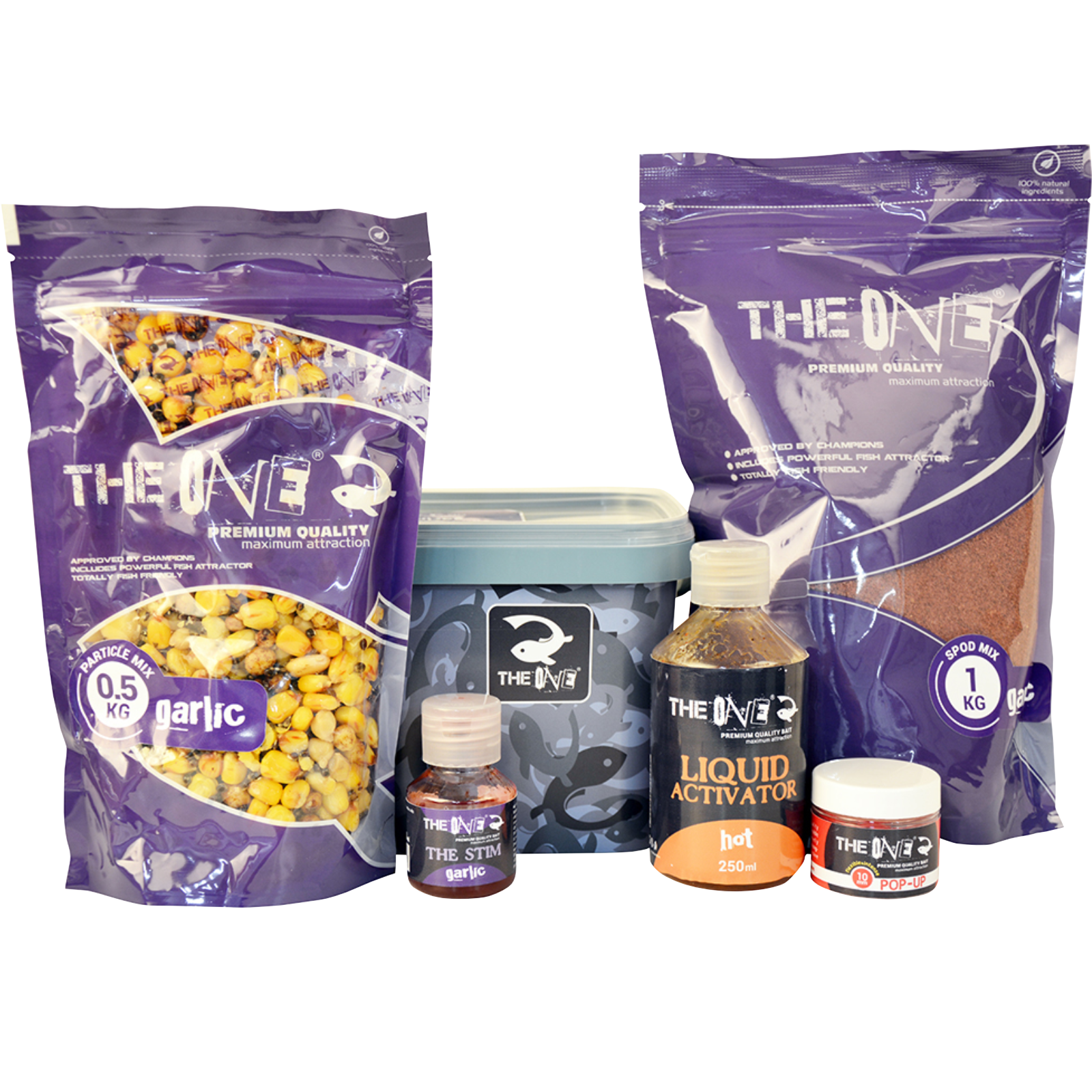 Carp bait set in a bucket | Erdbeer-Muscheln | 131340