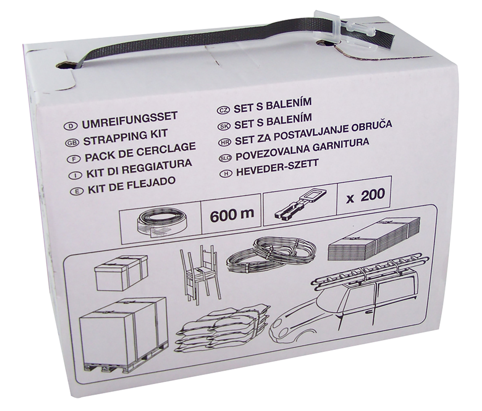 Kit de cerclage 12 mm 600 m 100 kg | FA132684